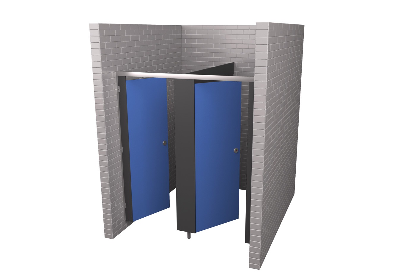 Double Changing Room Cubicle Set - Toilet Cubicle Warehouse
