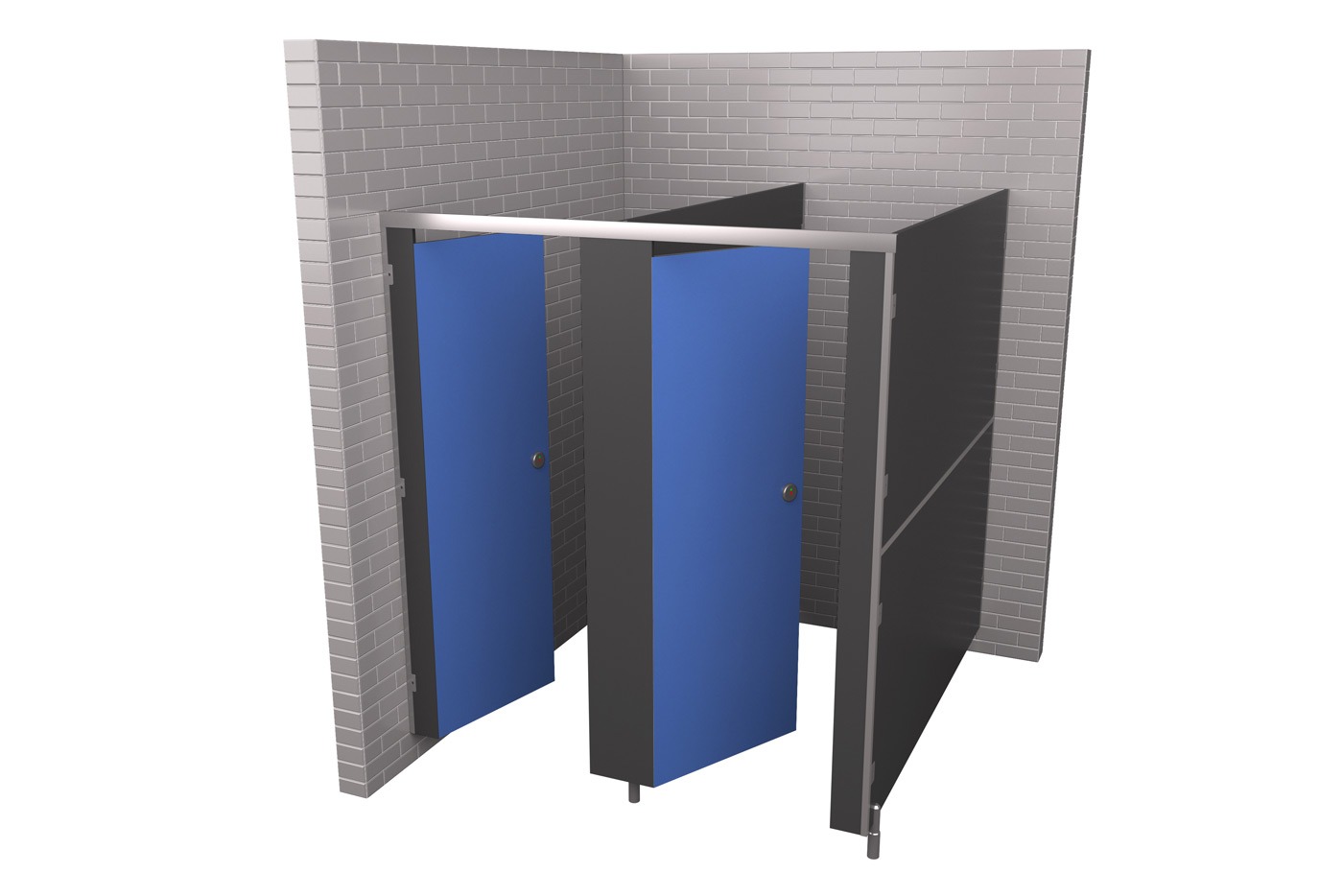 Double Changing Room Cubicle Set - Toilet Cubicle Warehouse
