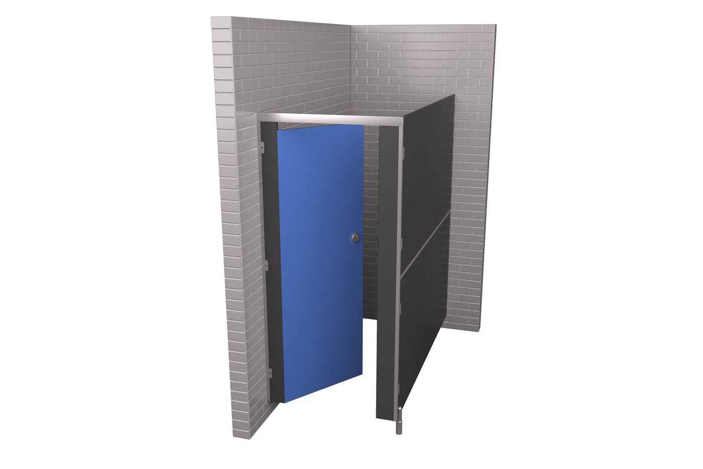 Single Changing Room Cubicle Set - Toilet Cubicle Warehouse